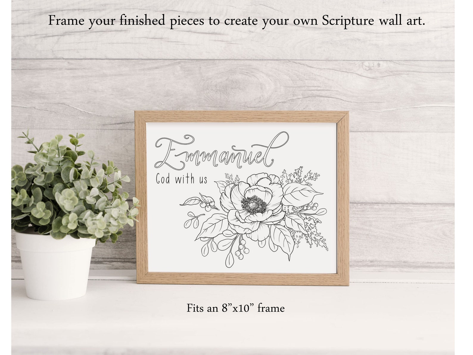 Christian Coloring Pages for Christmas, Holiday Adult Coloring Sheets ...