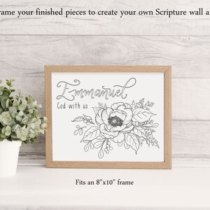 Christian Coloring Pages for Christmas, Holiday Adult Coloring Sheets ...