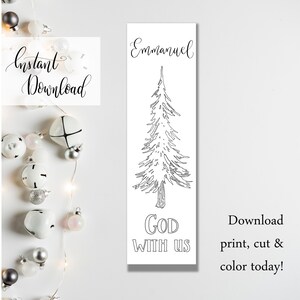 Christmas Bible Verse Coloring Bookmarks, Christian Coloring Bookmark ...