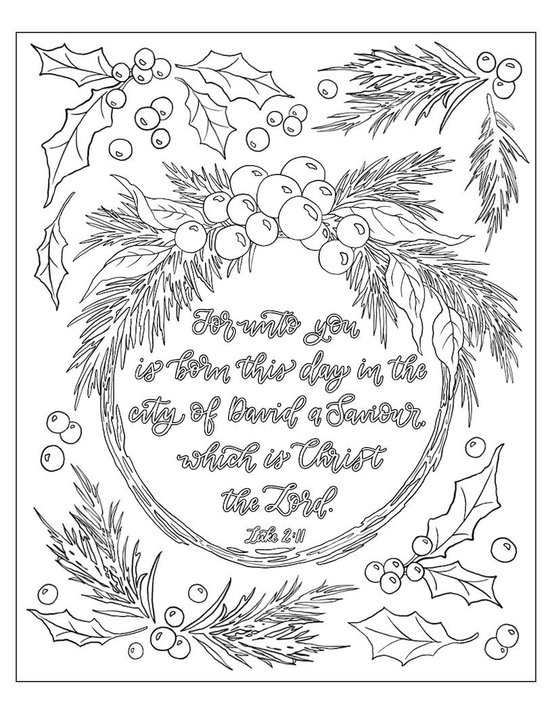 Christian Christmas Coloring Sheets Printable Joy to the World Coloring ...