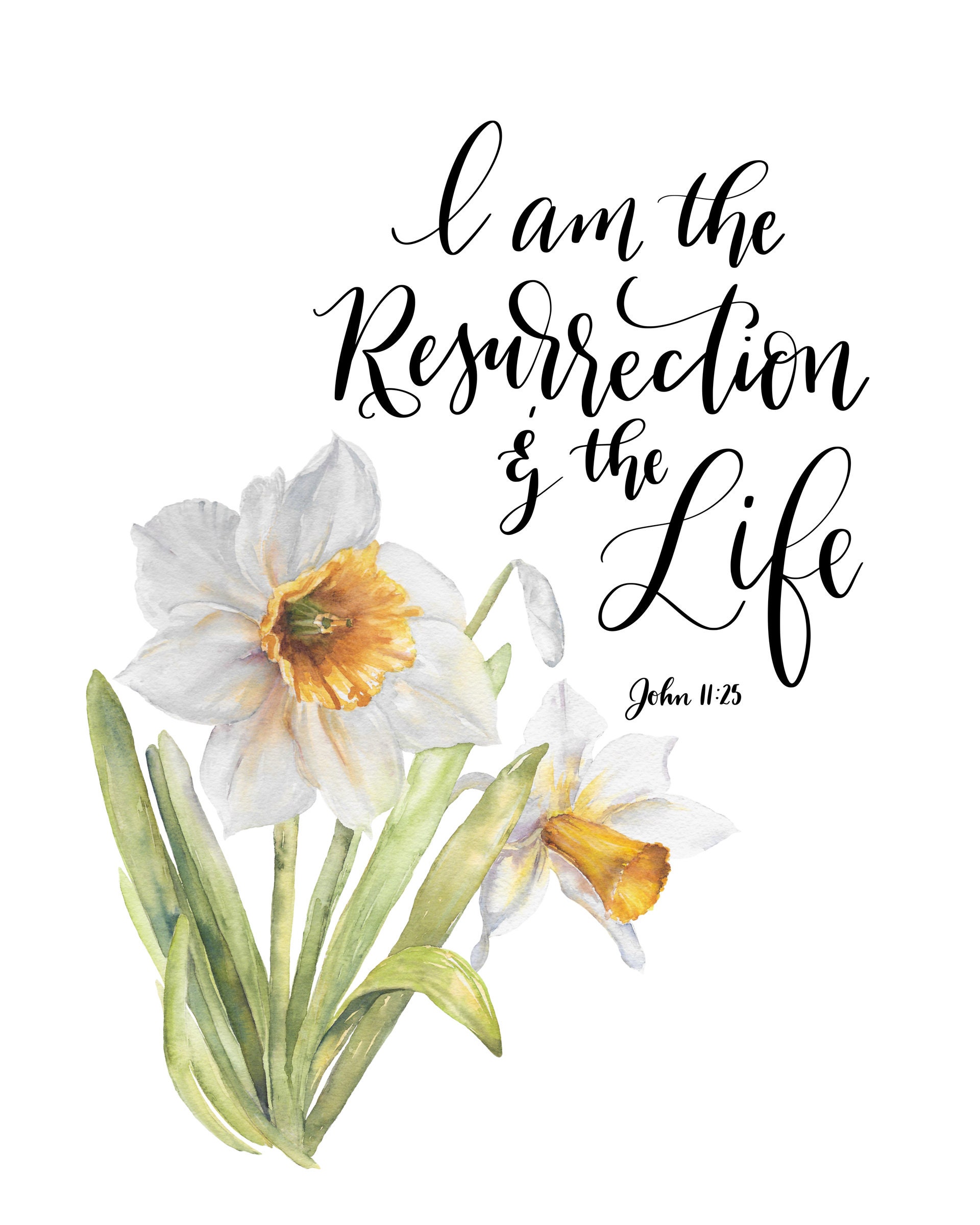 He is Risen Christian Easter Wall Art Printable, Resurrection Scripture ...