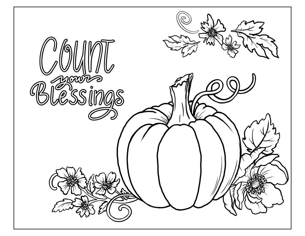 Fall Bible Verse Coloring Page, Christian Adult Coloring Sheets Color ...