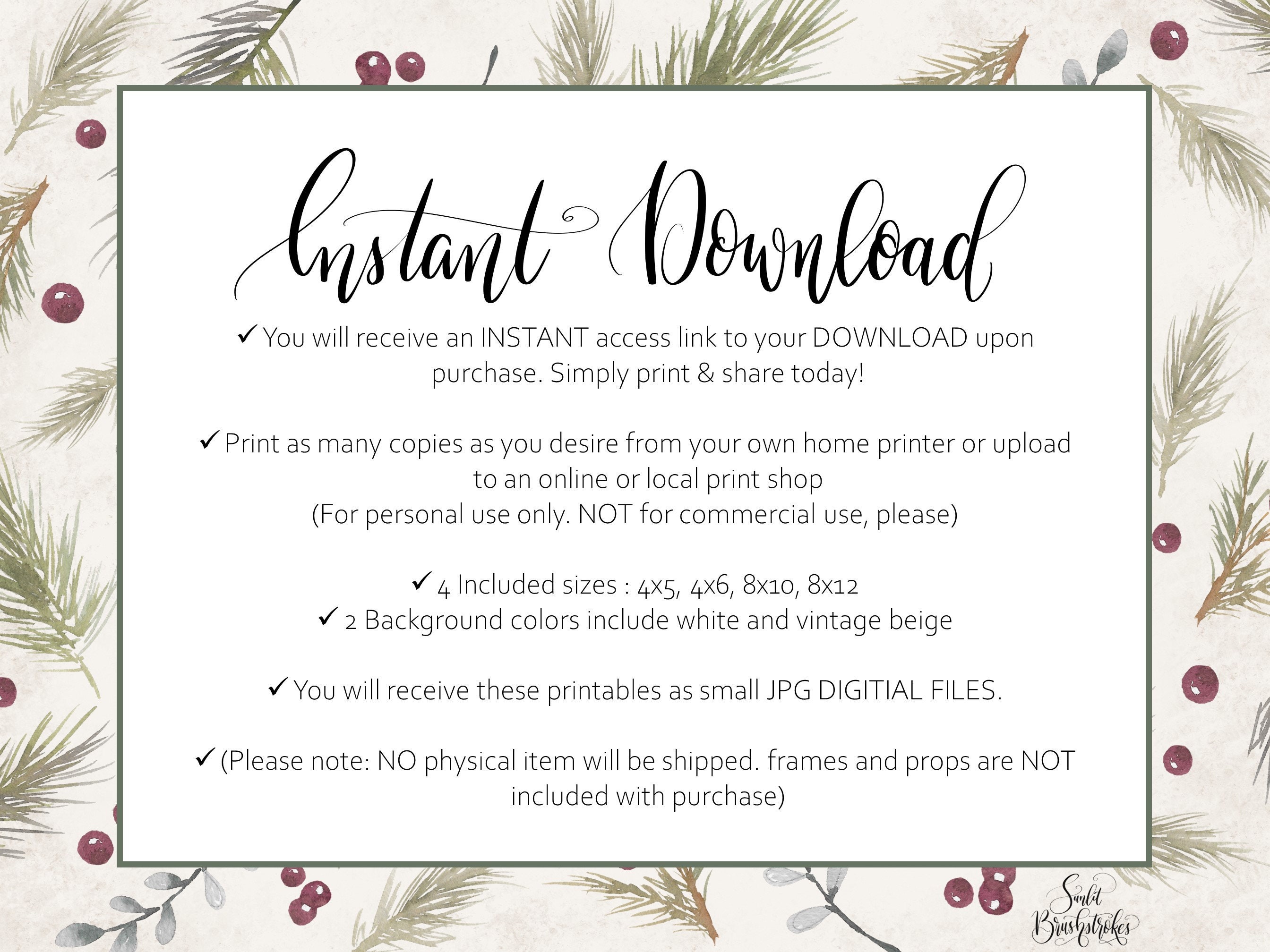 Christian Christmas Art Print Bundle, Christmas Bible Verse Digital ...