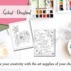Christian Valentine's Day Coloring Page With Bible Verses Adult ...