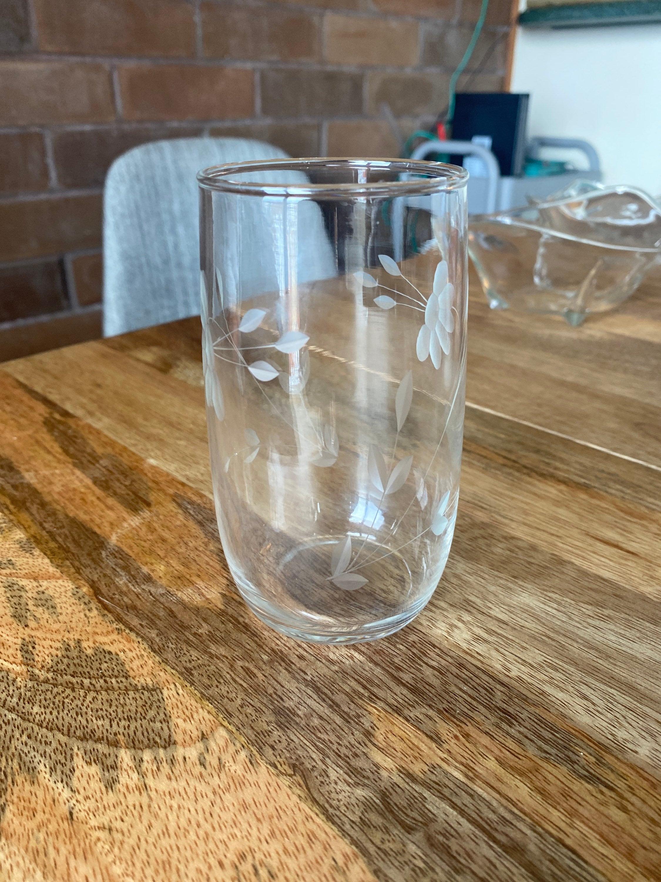 Etched Glass Drinking Glasses - Etsy