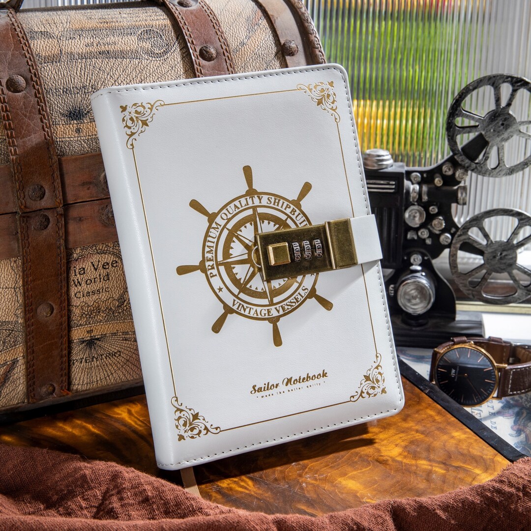 Personalized Lock Diary Leather Locking Journal Writing Notebook ...