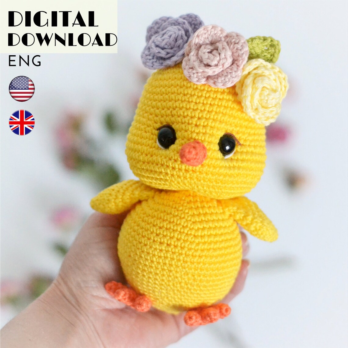 Easter Decor : Chick Crochet Pattern Amigurumi Chick Pattern - Etsy