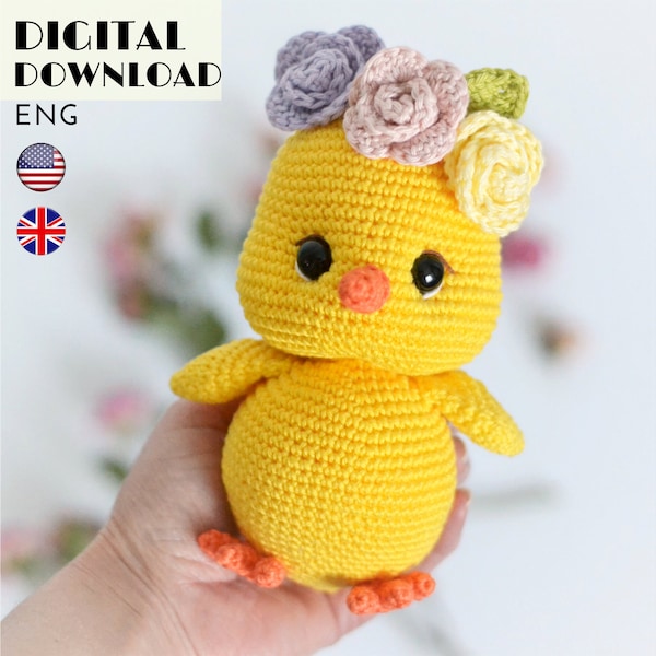 Crochet Easter Chick Pattern - Etsy