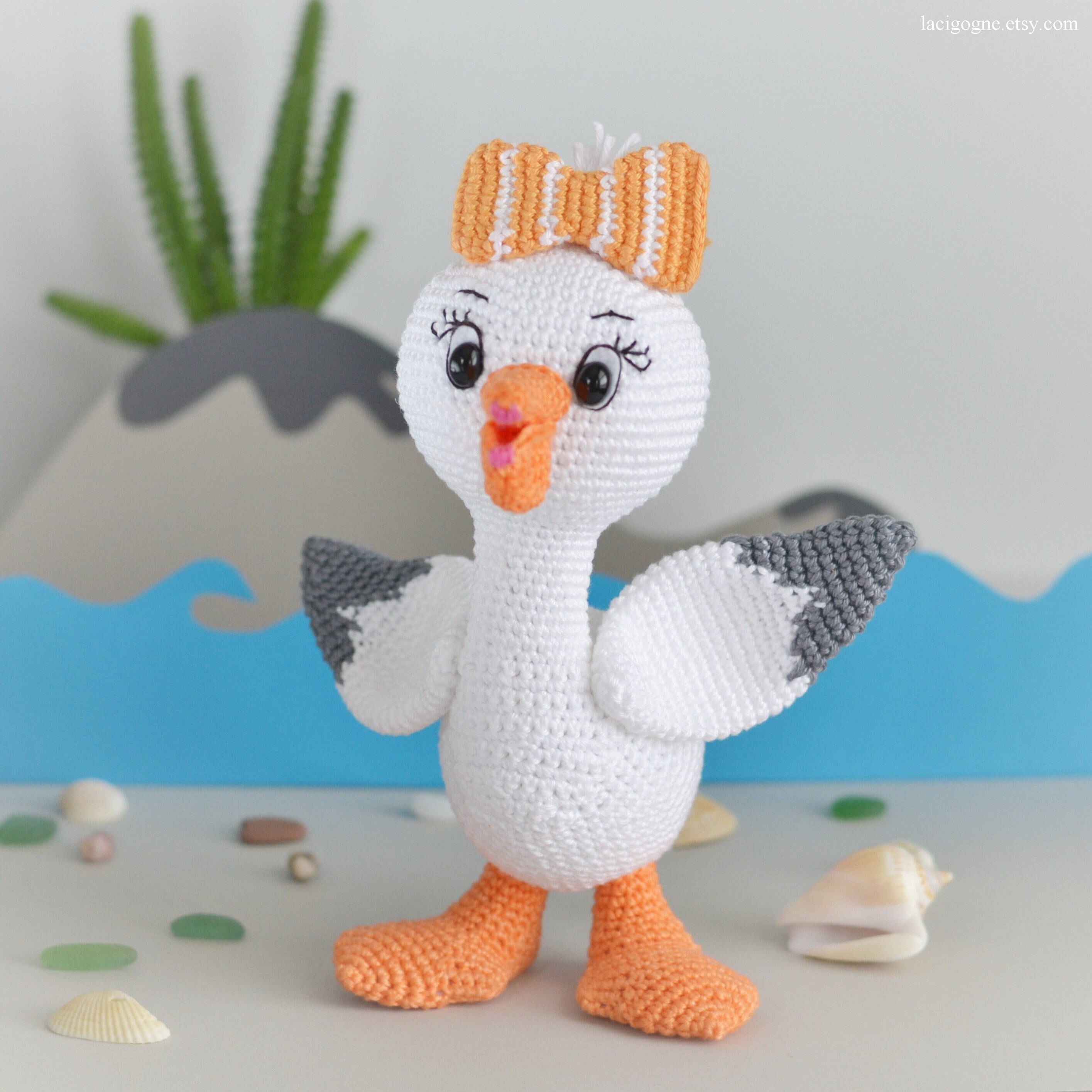 Pelican Crochet Pattern Amigurumi Pelican Pattern Pelican | Etsy
