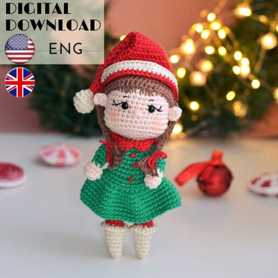 Christmas Decoration : Ely the Elf Crochet Pattern - Amigurumi Tiny ...