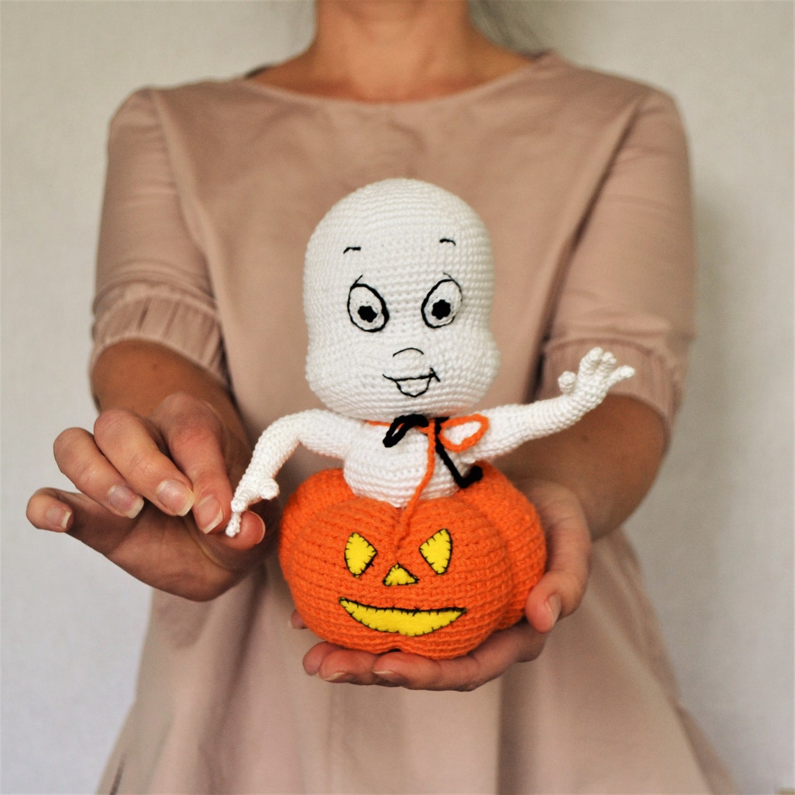 Casper the Ghost Crochet Pattern - Amigurumi Toy - Stuffed Ghost ...