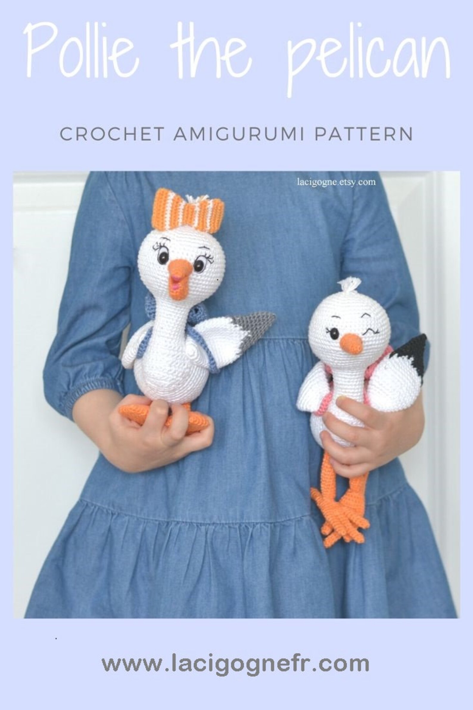 Pelican Crochet Pattern Amigurumi Pelican Pattern Pelican - Etsy