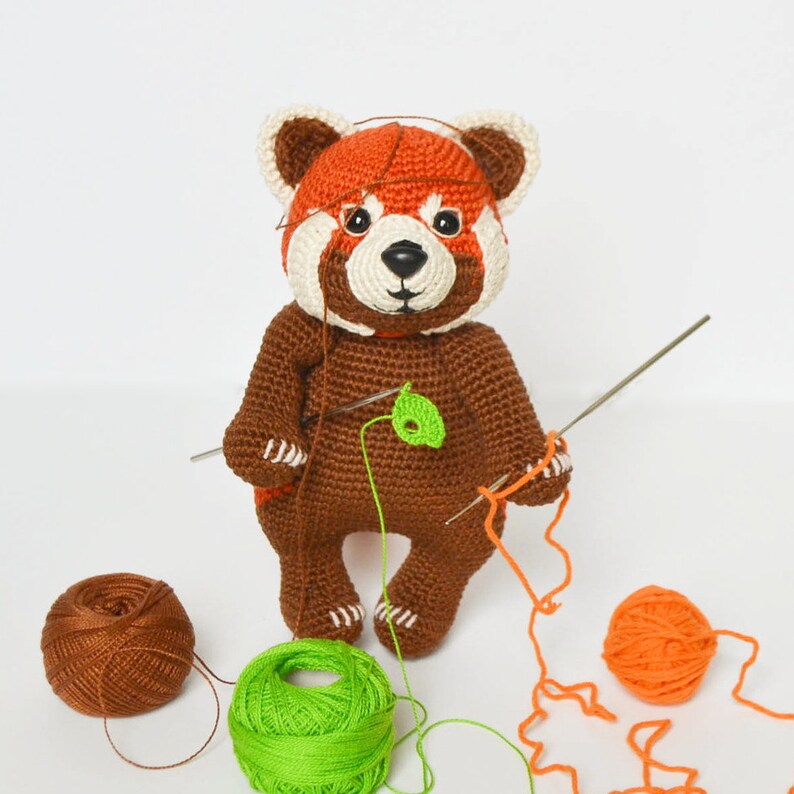 Panda Roux Patron Amigurumi Au Crochet - FRANCAIS - Red Panda Animal ...