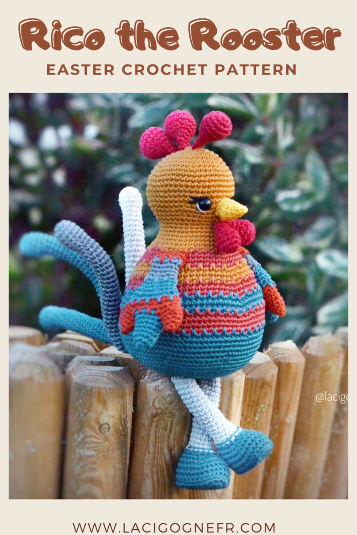 Rooster Crochet Pattern Rooster Amigurumi Toy Pattern - Etsy