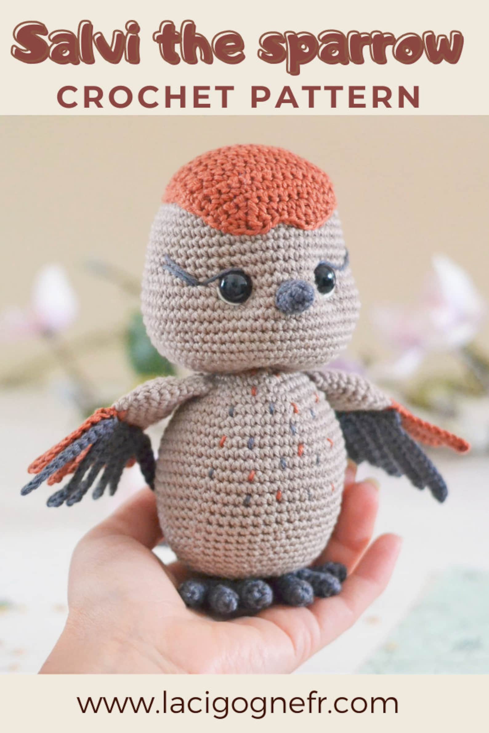 Sparrow Toy Crochet Pattern Amigurumi Sparrow Pattern - Etsy