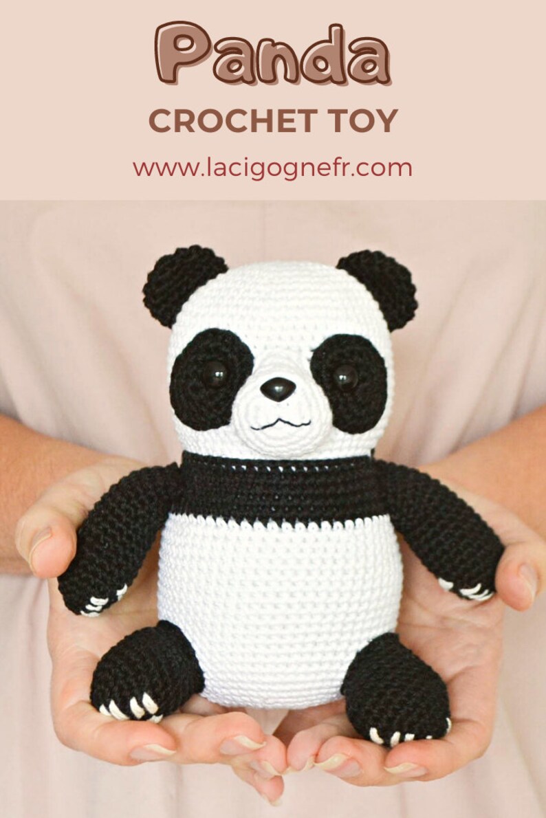 Crochet TOY Amigurumi Panda Toy Crochet Cuddle-sized Panda - Etsy