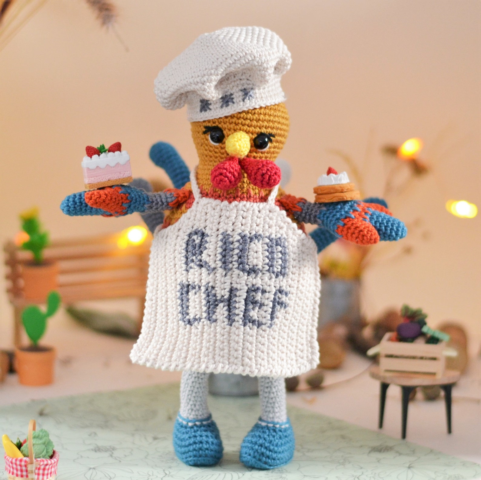 Rooster Crochet Pattern Rooster Amigurumi Toy Pattern - Etsy