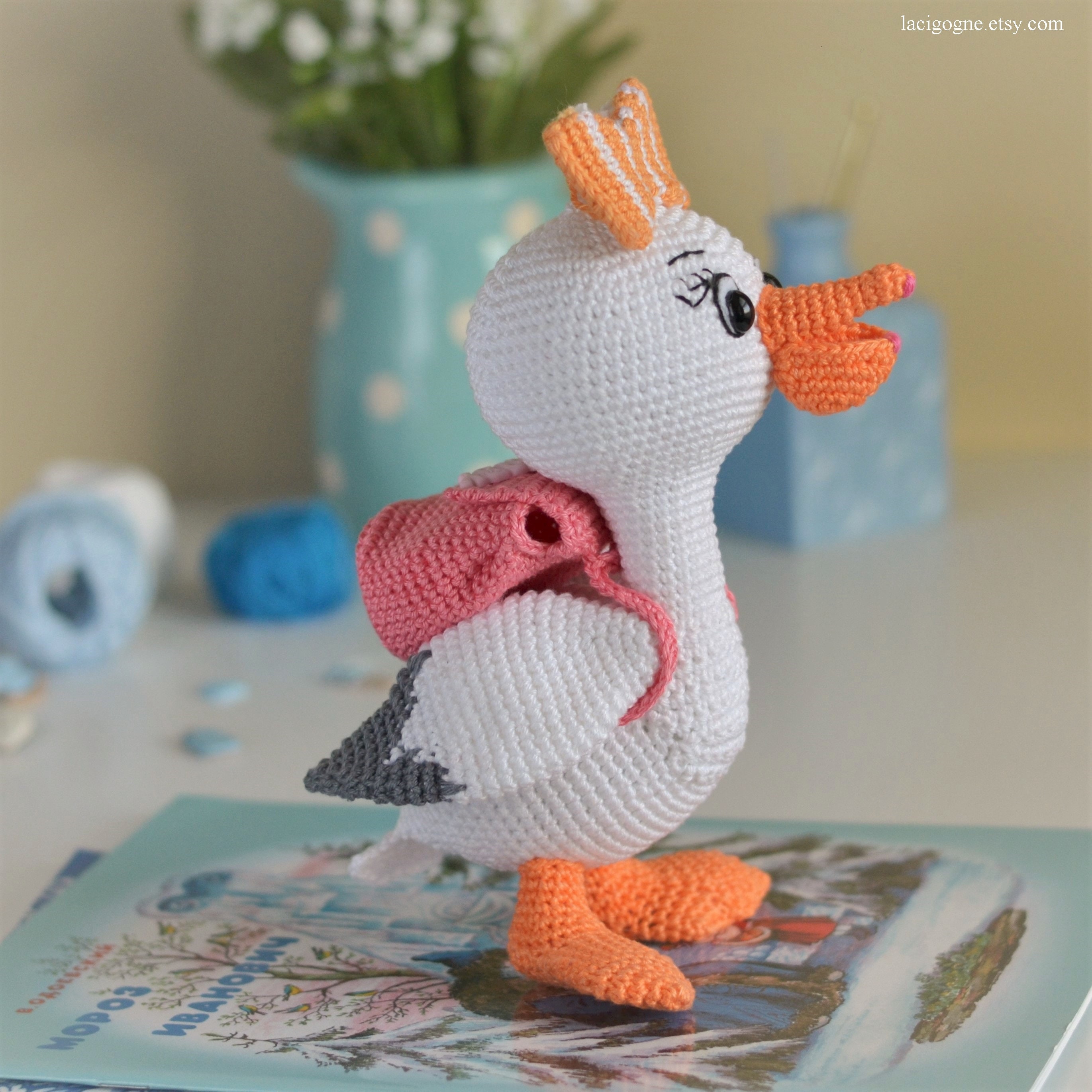 Pelican Crochet Pattern Amigurumi Pelican Pattern Pelican | Etsy