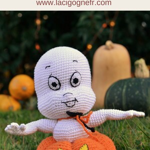 Casper the Ghost Crochet Pattern - Amigurumi Toy - Stuffed Ghost ...