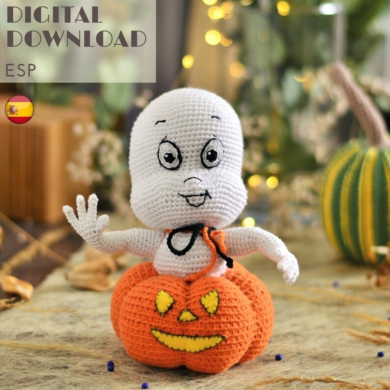 Crochet Pattern Friendly Ghost Amigurumi Toy Ghost Stuffed - Etsy