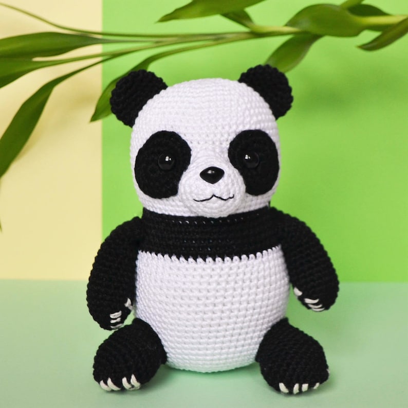 Crochet TOY Amigurumi Panda Toy Crochet Cuddle-sized Panda - Etsy
