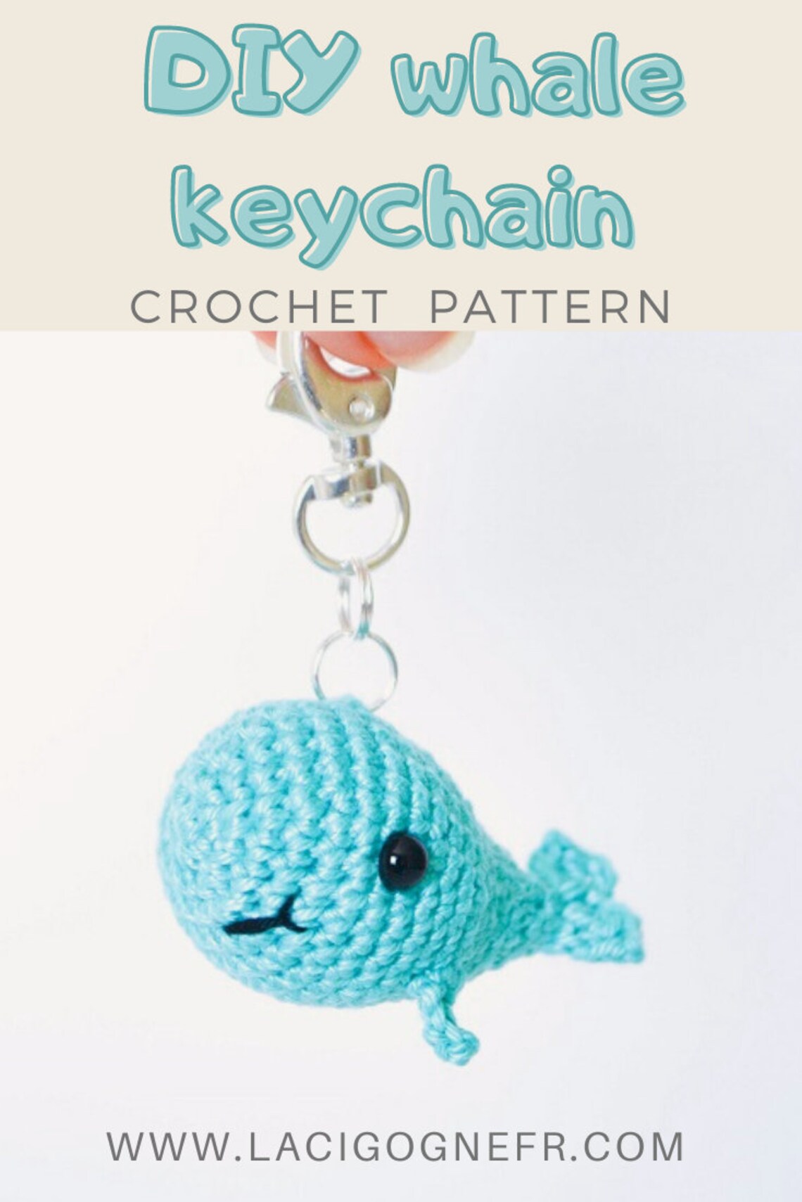 Tiny Whale Amigurumi Pattern Crochet Whale Keychain Pattern | Etsy