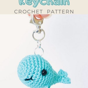 Tiny Whale Amigurumi Pattern - Crochet Keychain - Valentine's Day Gift ...