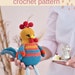 Coq Gaulois Patron Dun Amigurumi Au Crochet En Français Rooster Crochet ...