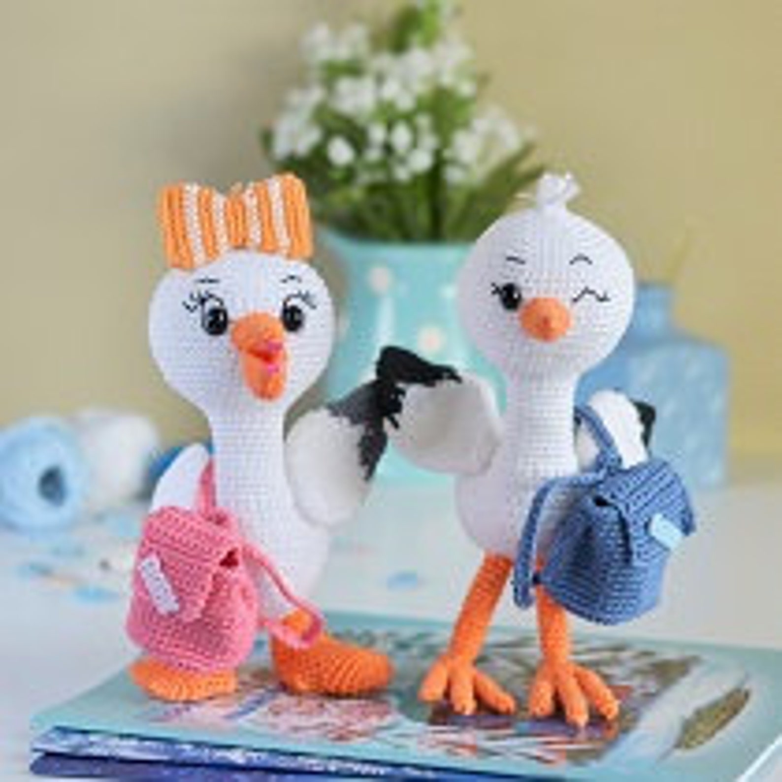 Six Patterns Bundle : Crochet Pelican Crochet Stork Pattern - Etsy