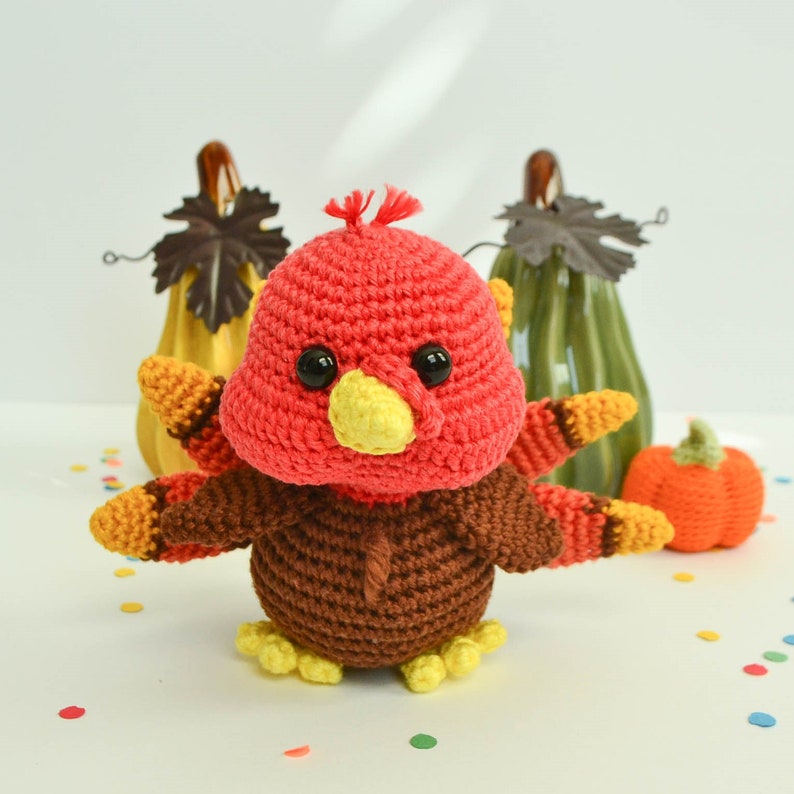 Don the Turkey Crochet Pattern Amigurumi Turkey Toy Turkey - Etsy
