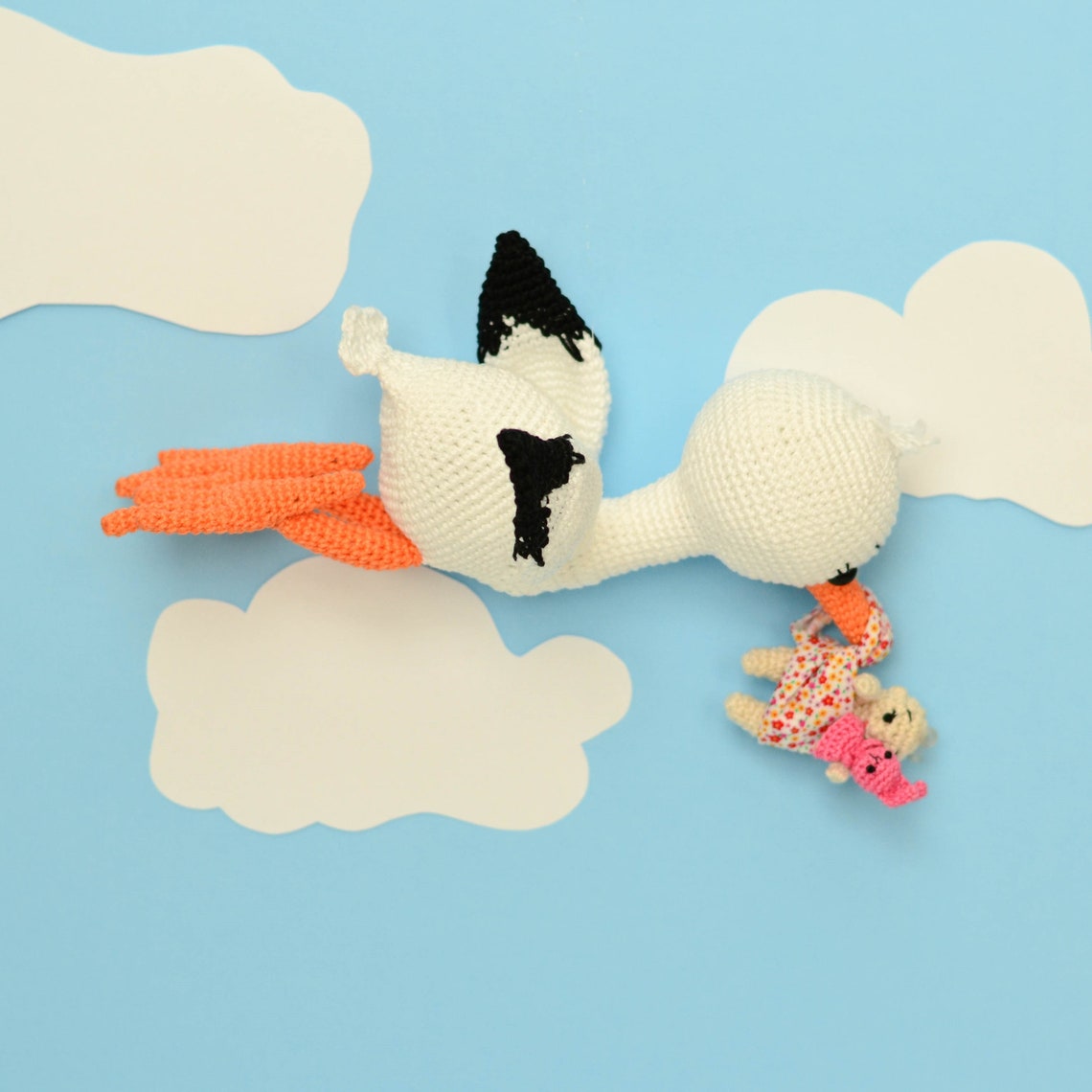 Stork Toy Crochet Pattern Amigurumi Stork Pattern Stork | Etsy