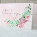 Editable Folding Thank You Card Template | 4x6 Watercolor Florals Blush ...