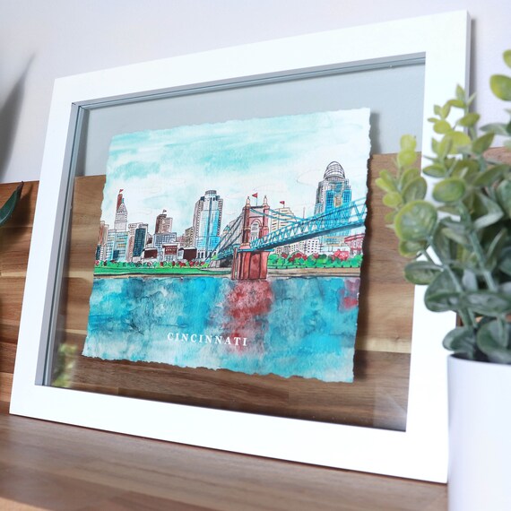 Digital Prints Prints 8 x 10 Cincinnati Skyline Digital Print ...