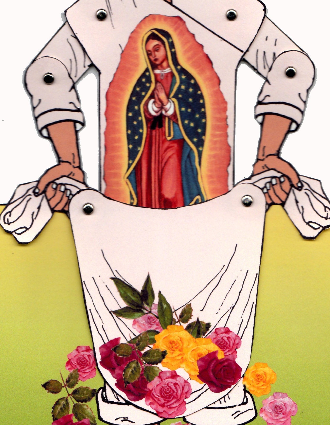 Saint Juan Diego Jointed Paper Doll, Our Lady of Guadalupe, Catholic ...