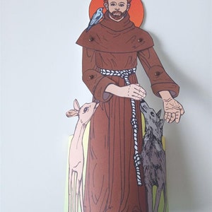 St Francis of Assisi Jointed Paper Doll, Patron Saint of Animals ...