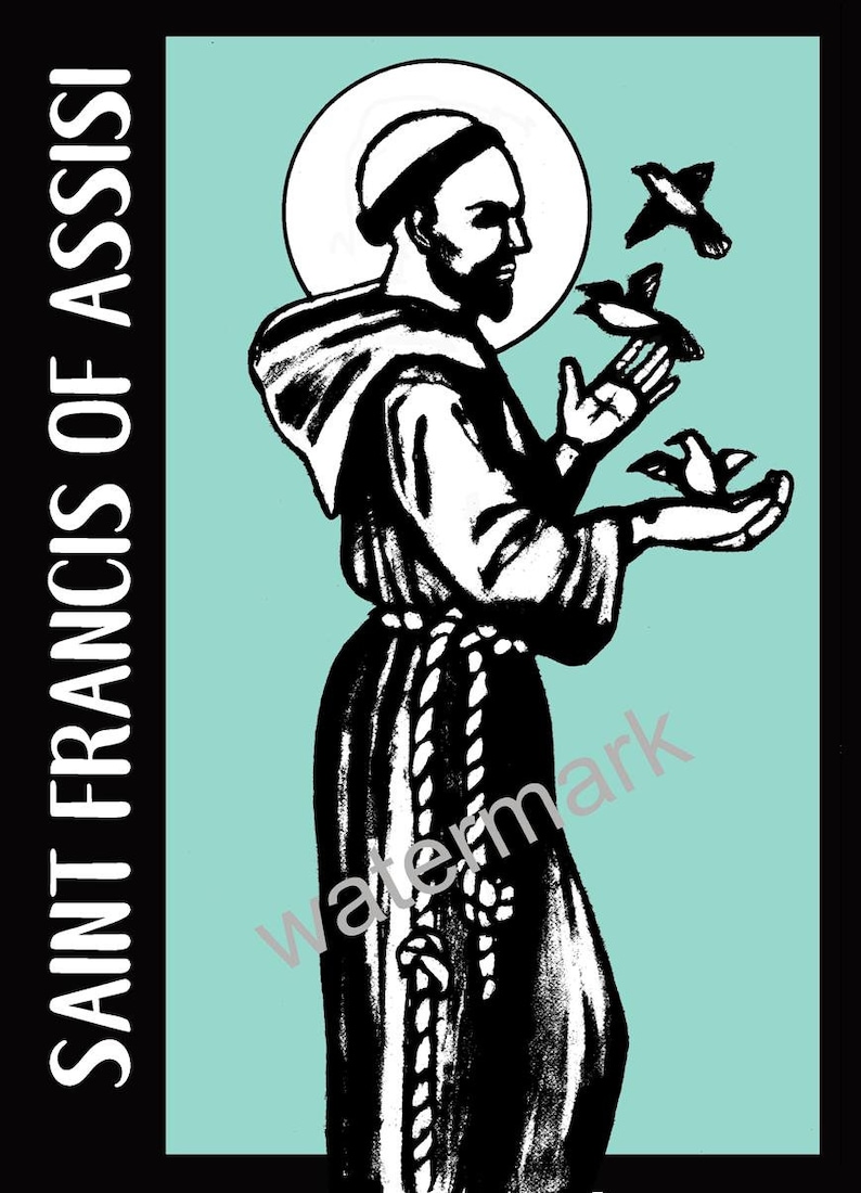 St. Francis of Assisi T-shirt JPG Transfers, Sublimation Designs, Clip ...
