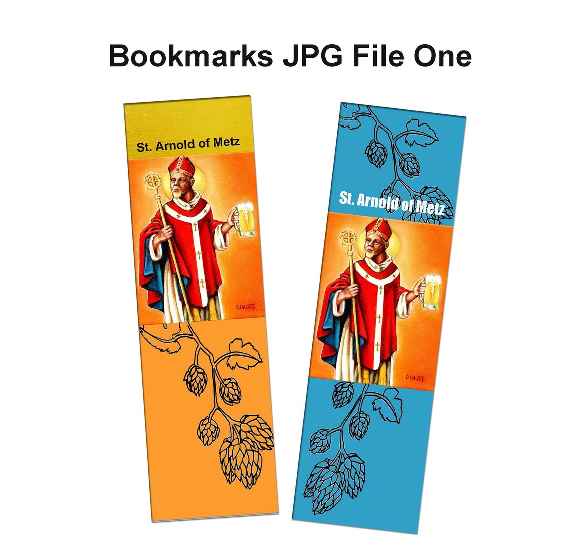 Saint Arnold of Metz Bookmarks Printable Catholic Bookmark Digital ...