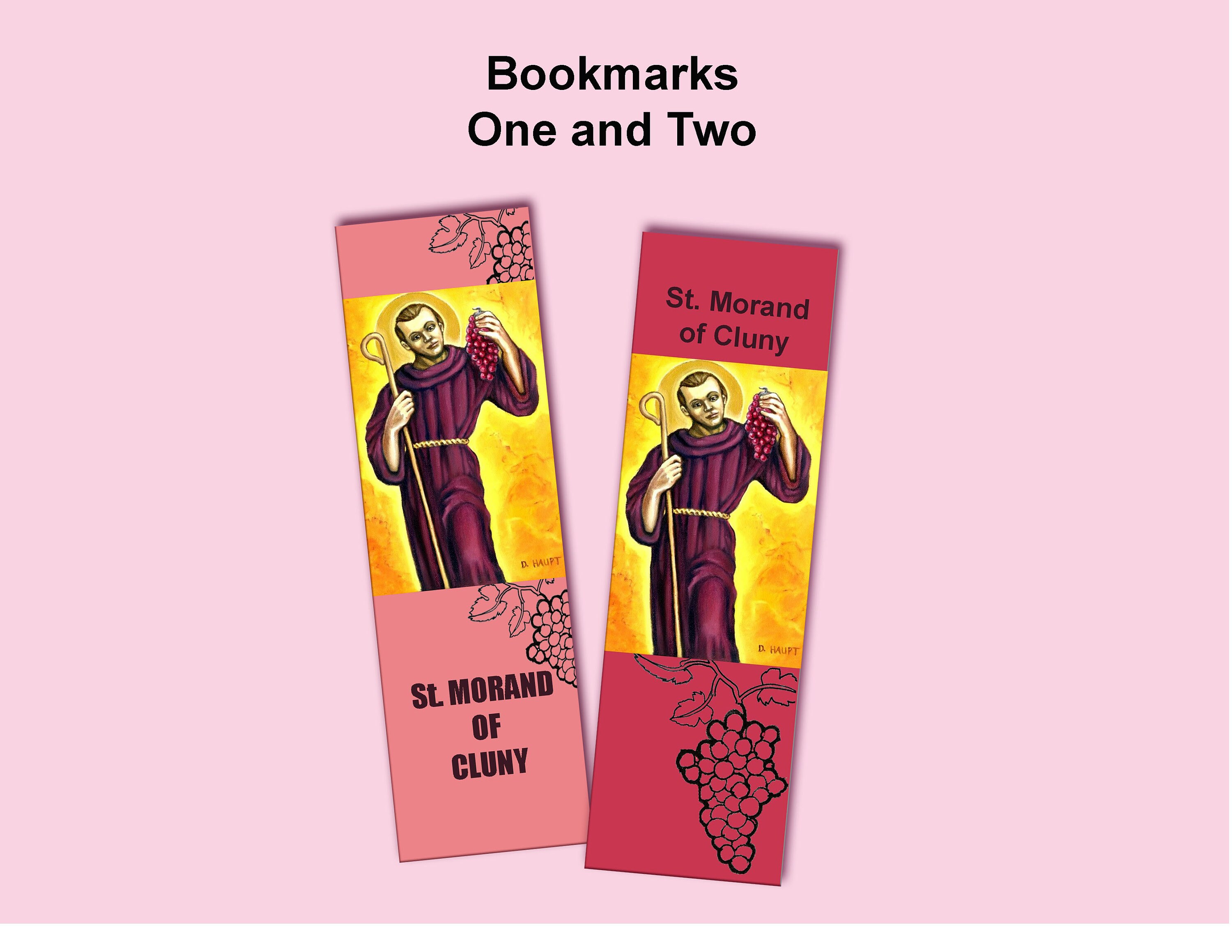 Saint Morand of Cluny, Patron Saint of Wine Makers, Bookmarks Printable ...