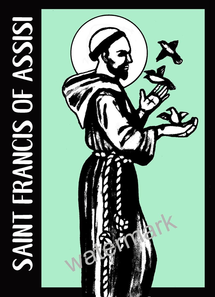 St. Francis of Assisi T-shirt JPG Transfers, Sublimation Designs, Clip ...