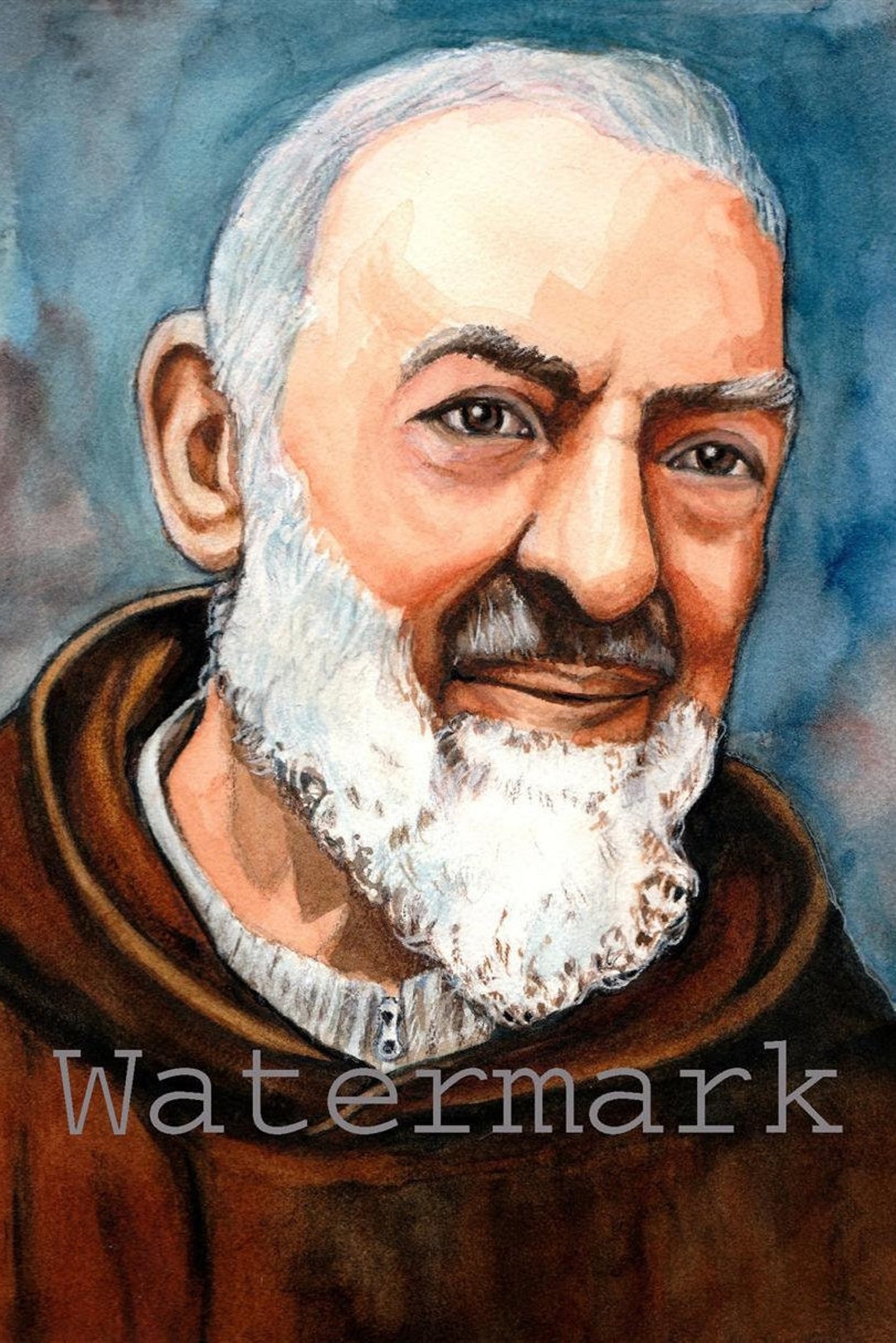 St. Padre Pio 8" X 10" and 5" X 7" PRINTABLE Catholic Art Print Saint ...