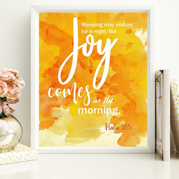 Psalm 30 5 - Etsy