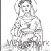 St. Rose of Lima Coloring Page Santa Rosa De Lima Coloring Page - Etsy