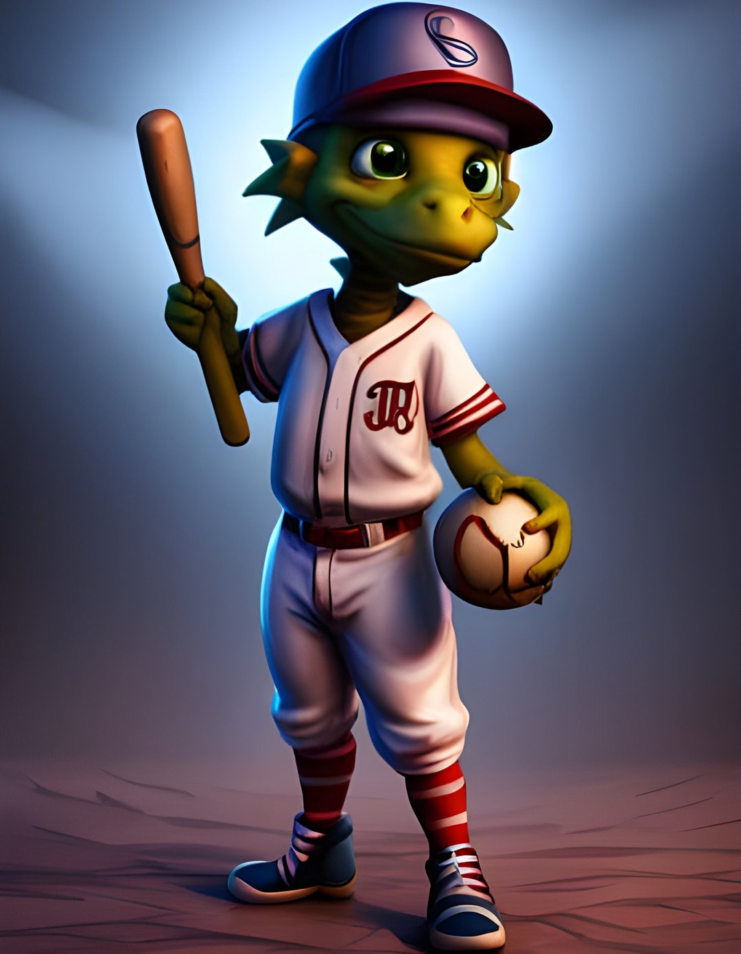 E.J. Gold "alien Sports League Baseball - Louis Gxarp Monx Rookie Card ...