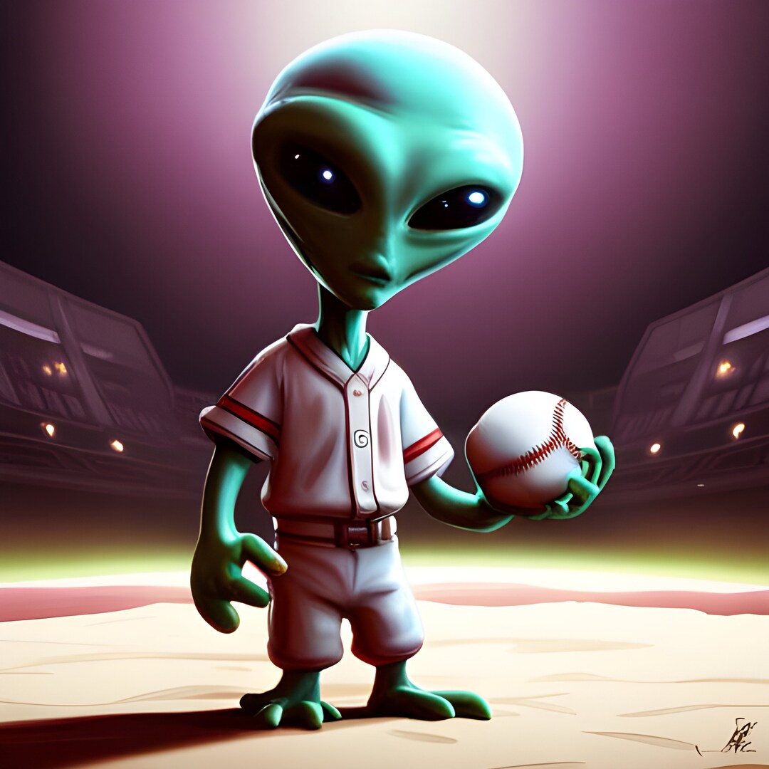 E.J. Gold "alien Sports League Softball - Gregorian Chance Rookie Card ...