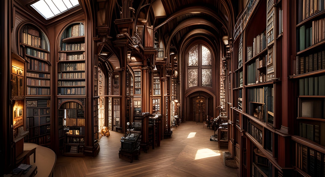 Private Library King Edward - E.J. Gold Backdrop - Generative Content ...