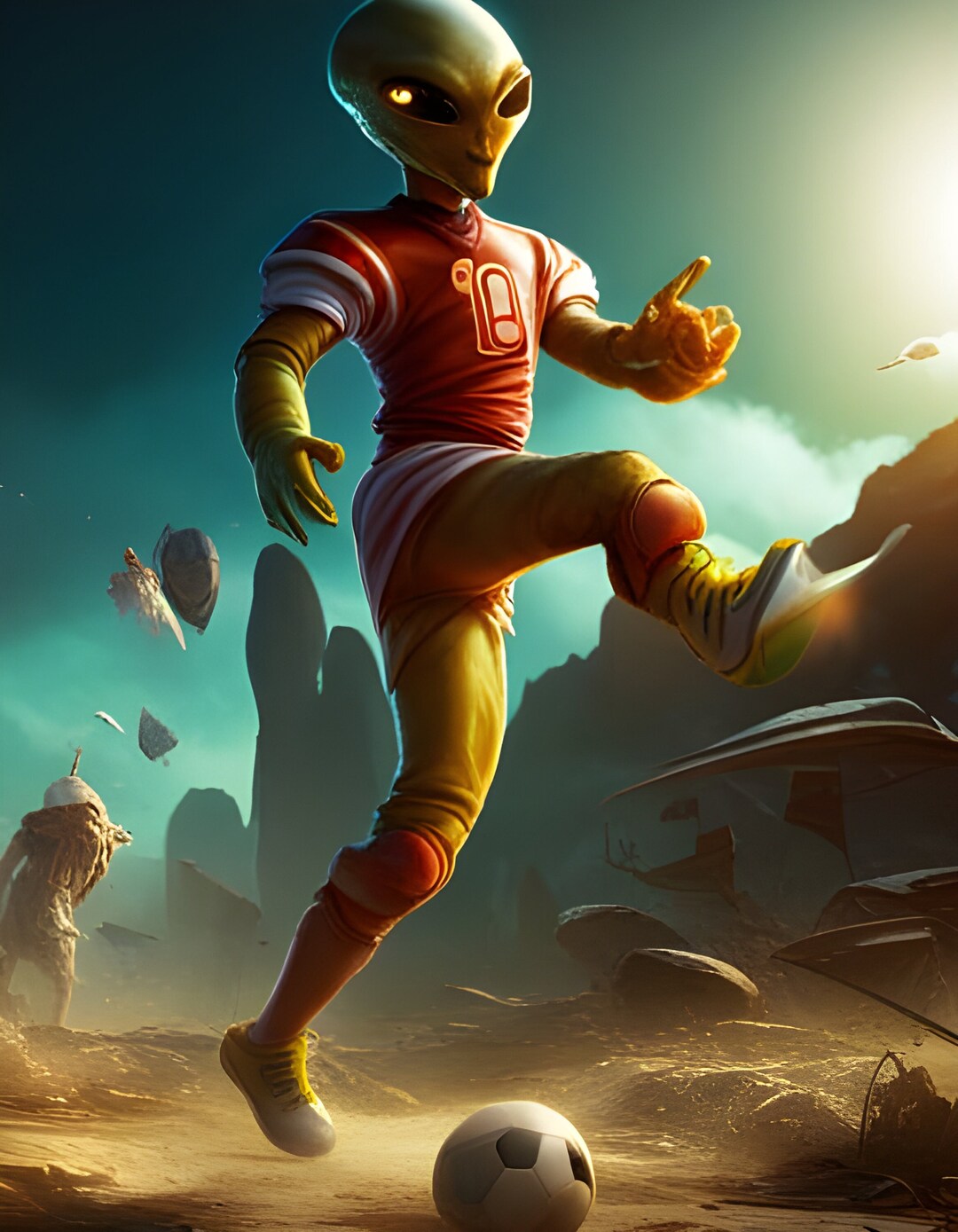 E.J. Gold "alien Sports League Football - Pudgy Roberts Rookie Card ...