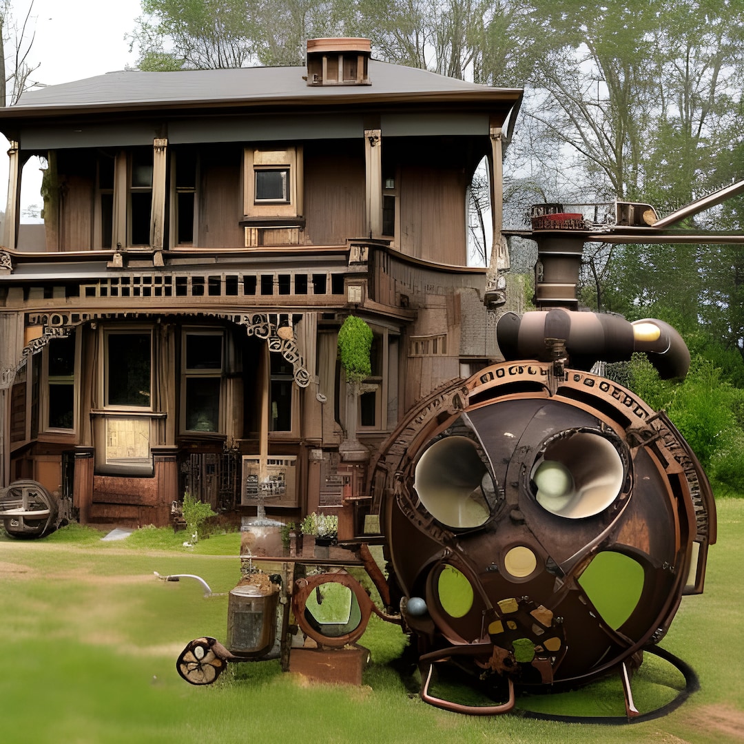My Backyard Time Machine - Generative Content - Etsy