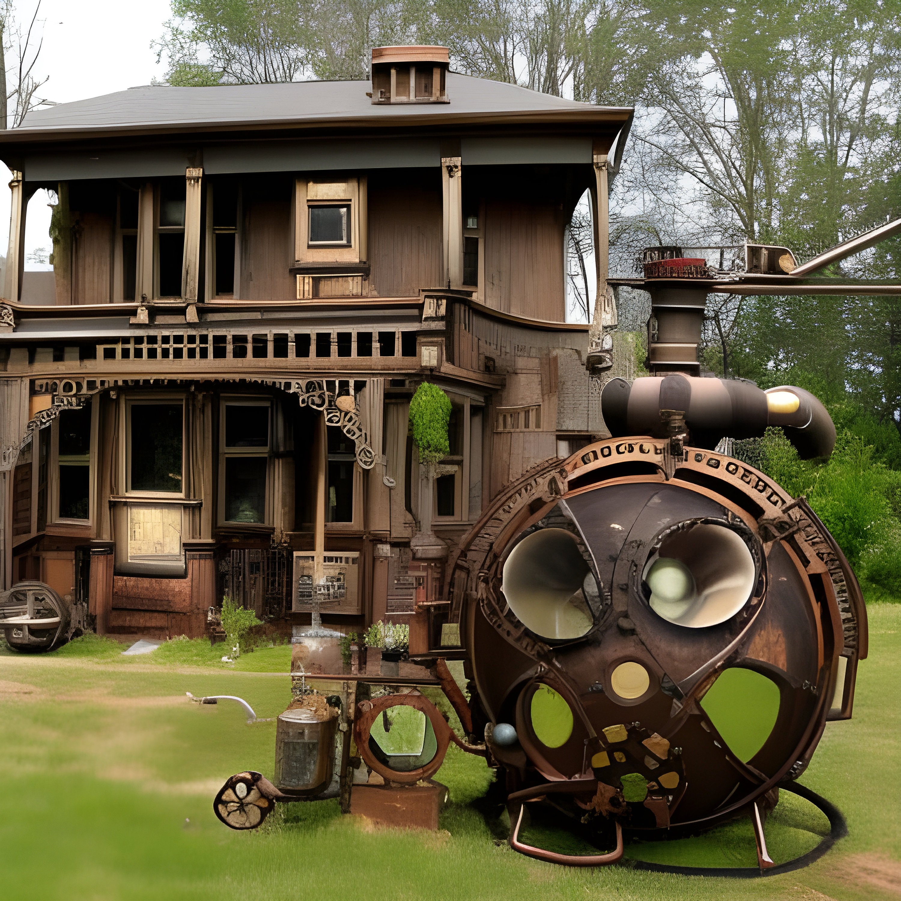 My Backyard Time Machine - Generative Content - Etsy