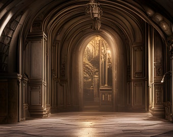 E.J. Gold crypt Backdrop 02 Generative Content - Etsy