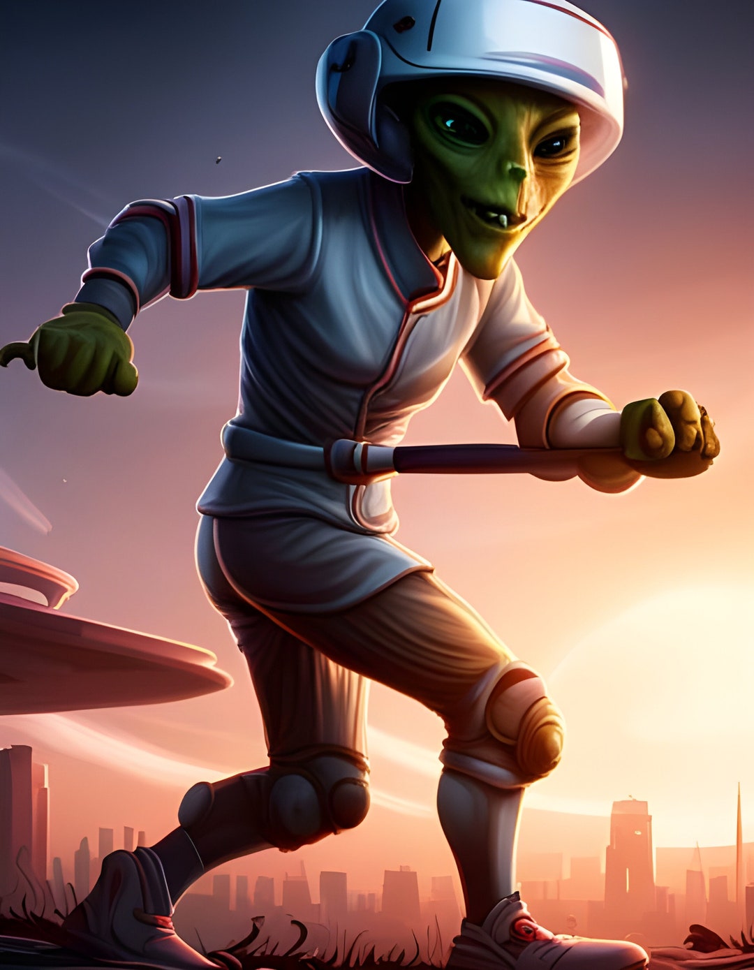 E.J. Gold "alien Sports League Baseball "jerry Hrggoi Rookie Card ...